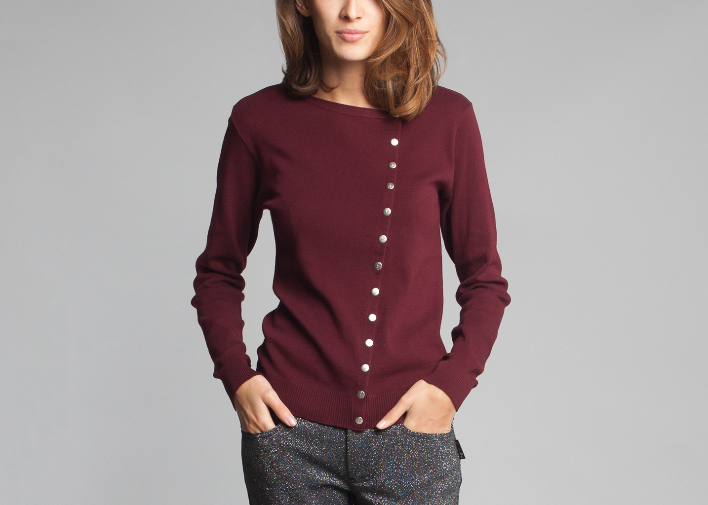 Cardigan Perfect agnès b. Bordeaux L'Exception