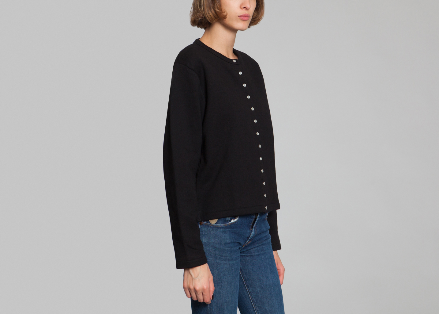Cardigan Pression agnès b. Noir L'Exception
