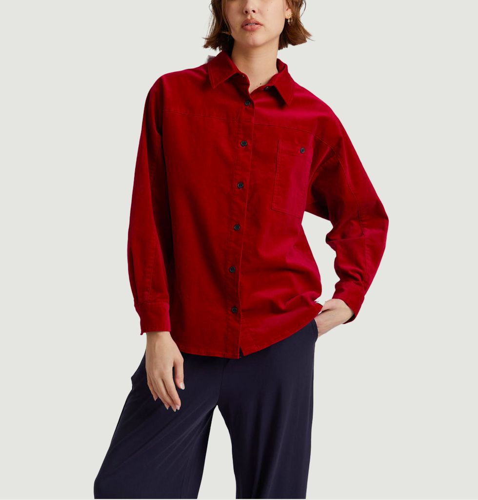 Chemise MIDNIGHT Rouge komodo | L’Exception