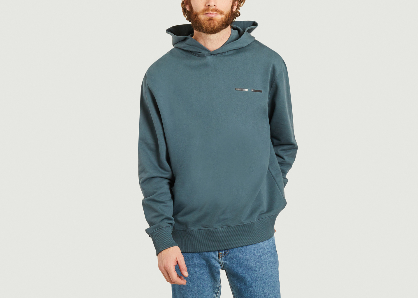 Hoodie en coton bio Toscan Bleu Samsoe & Samsoe | L’Exception