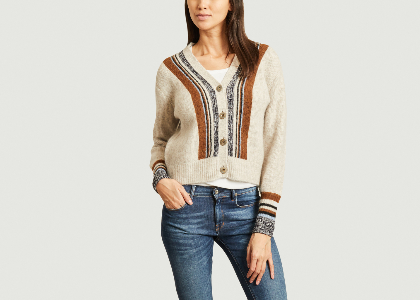Sale Maida cardigan Anthracite Sessùn at -20% | L’Exception