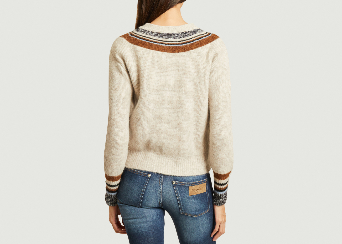 Soldes Cardigan jacquard Maida Anthracite Sessùn à -20% | L’Exception