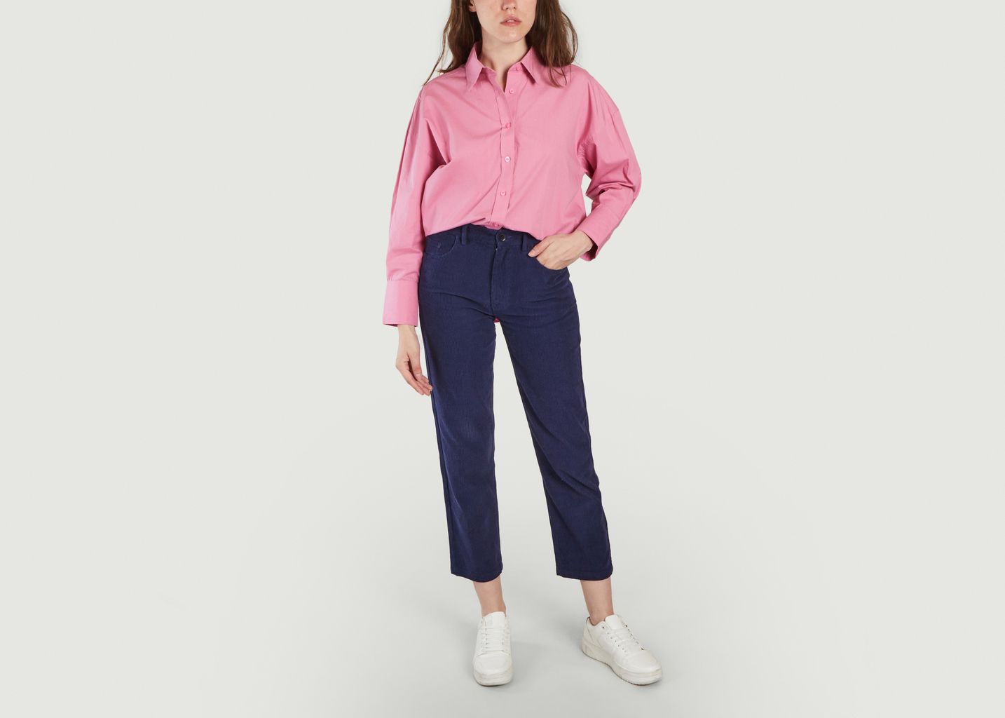 Pantalon Nele Bleu Marine Thinking Mu | L’Exception